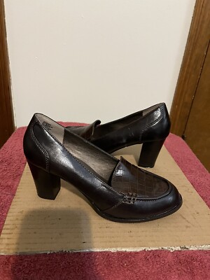 Womens Size 8 Prima Royale Adena Croc Design Chunk Heels Shoes | eBay