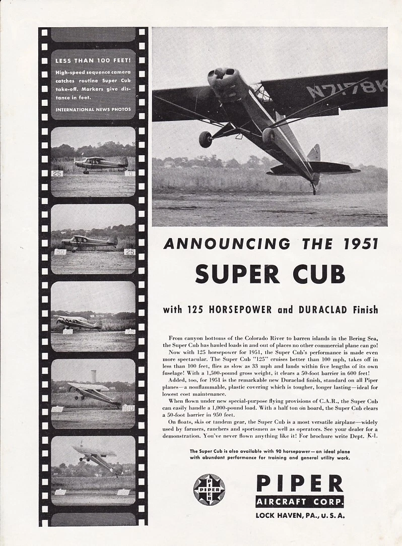 Piper Super Cub Performance
