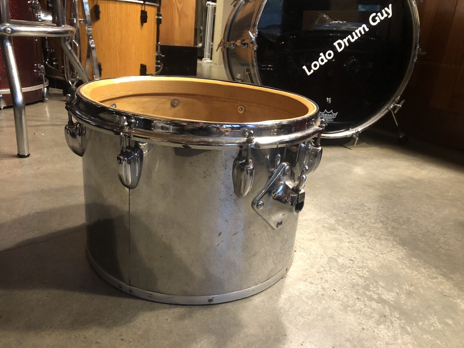 14" Slingerland Concert Tom Drum COW 10x14 re-rings VINTAGE 1970's ...