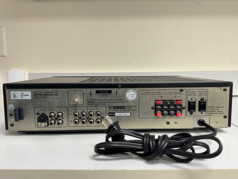 Yamaha R-30 Stereo Receiver 130 WATT *GREAT* Tested and Working | eBay