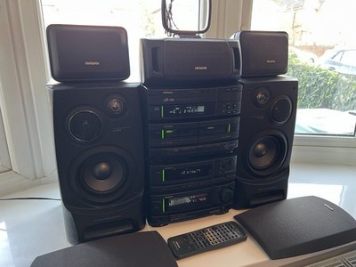 Aiwa NSX-D939 Mini Hifi System with Surround Speakers and Remote ...