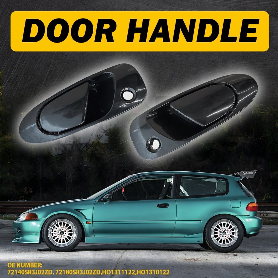 Exterior Door Handle For 92-95 Honda Civic 93-97 Civic del Sol Set of 2 Front EK | eBay