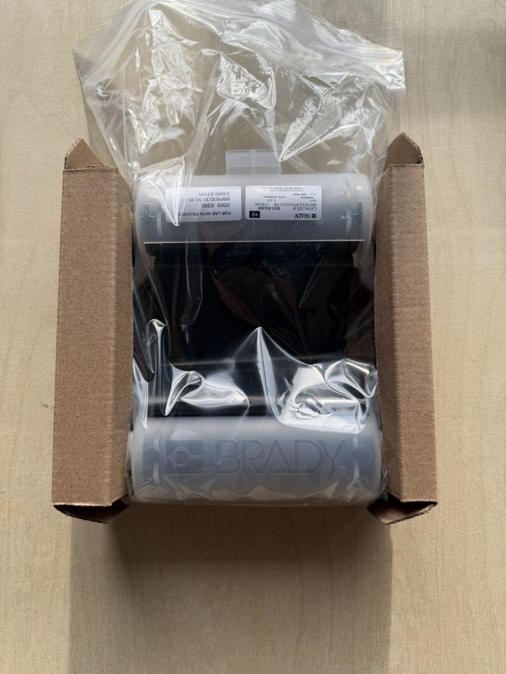 Brady B30-R4300 Black Ribbon Cartridge 4.33" X 200' For BBP 30.31.33.35 ...