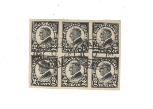 US SCOTT# 611 IMPERF BLOCK OF 6 | eBay