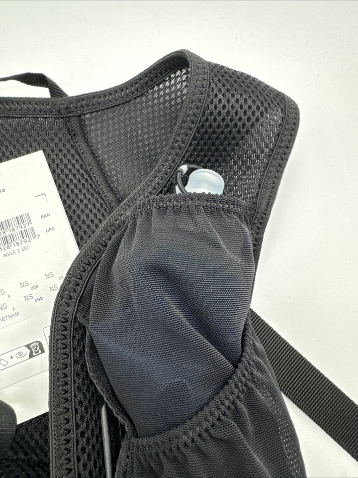 Salomon Agile 2 Running Backpack Running Vest Black - NS - Includes x2 ...
