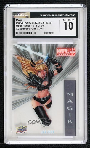 2021 Marvel Annual Suspended Animation Tier 1 166/699 Magik #18 CGC 10 ...