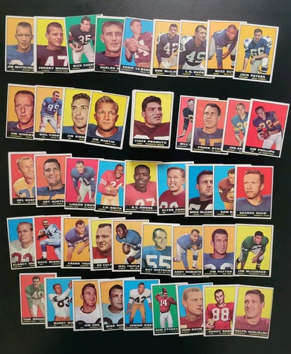1961 Topps Football Cards - 76 Card Lot - Jim Patton | George Shaw ...
