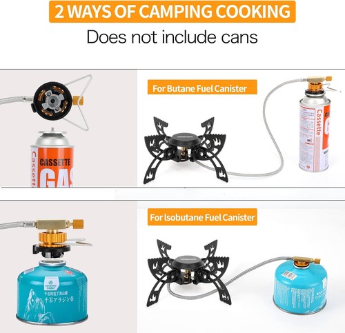 Camping Stoves Windproof Portable Propane Backpack for Hiking... | eBay