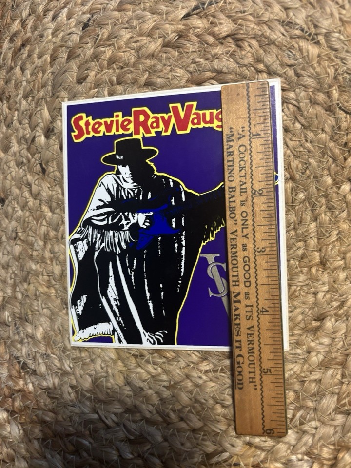Stevie Ray Vaughan SRV VTG STICKER DECAL 90S SHOW CONCERT PROMO RARE ...
