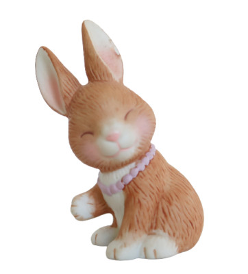 Avon Bunny Rabbit Figurine Mothers Love Ceramic 1990 Mother Wearing ...