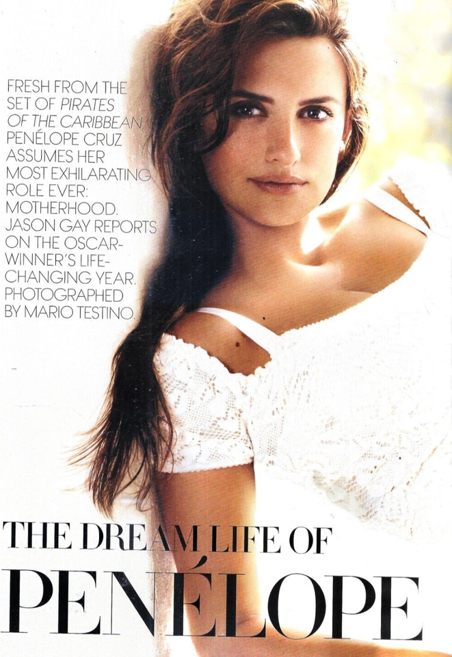 Vogue Magazine Penelope Cruz Bruno Mars Joan Smalls Novak Djokovic ...