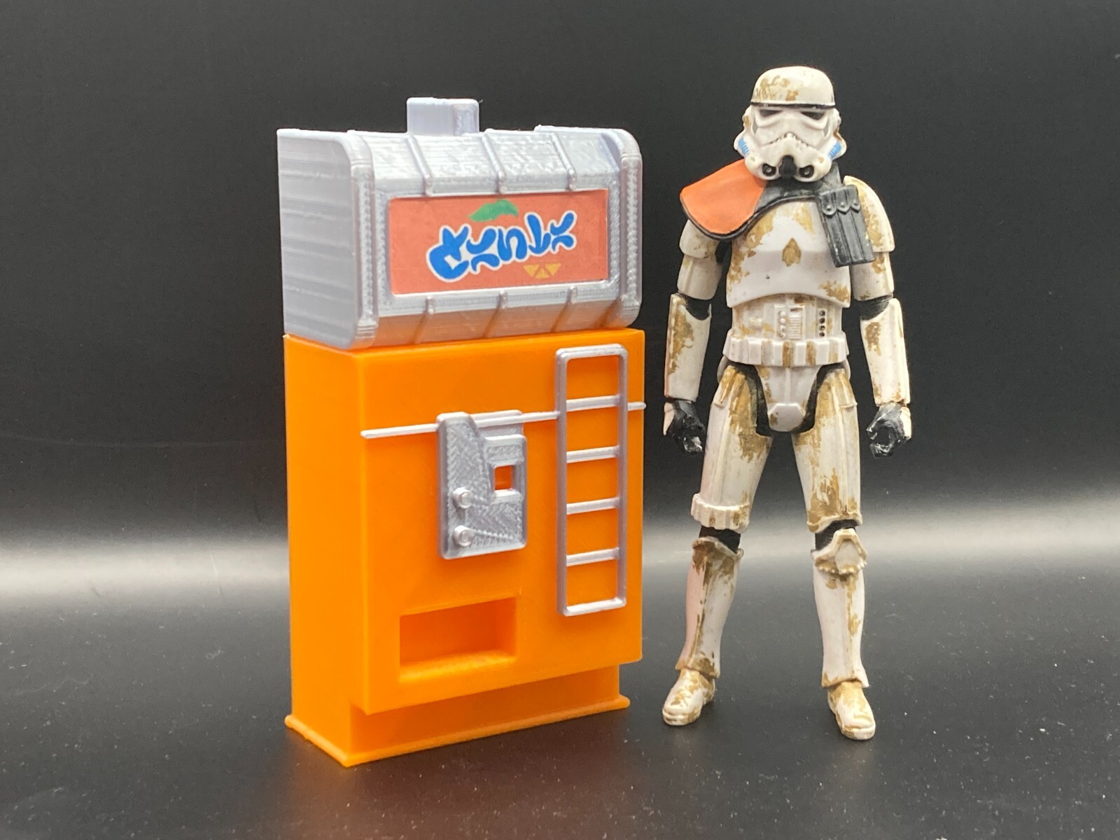 CUSTOM STAR WARS SODA FANTA VENDING MACHINE for 3.75" FIGURE DIORAMA ...