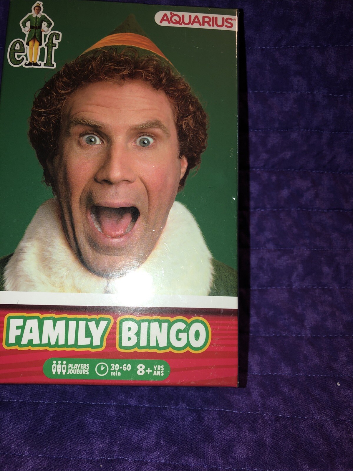 ELF Family Bingo Party Game By Aquarius Christmas Movie Buddy The Elf ...