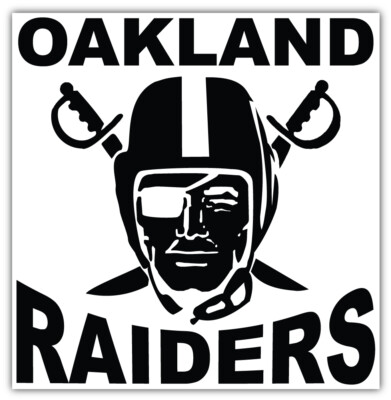 Oakland Raiders NFL Sport Car Bumper Sticker Decal "SIZES" | eBay