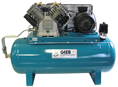 Gieb Kompressor Werkstattkompressor 1250/270-11 7,5 KW, Vierzylinder ...