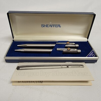 Sheaffer Writing Targa Rolling Ball Pen/Pencil Stainless Steel Brand James River | eBay