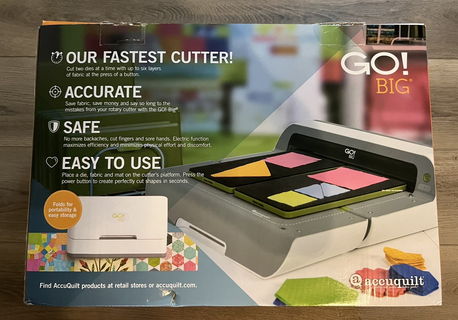 AccuQuilt GO! Big Electric Fabric Cutter Starter Set - 55500 for sale ...
