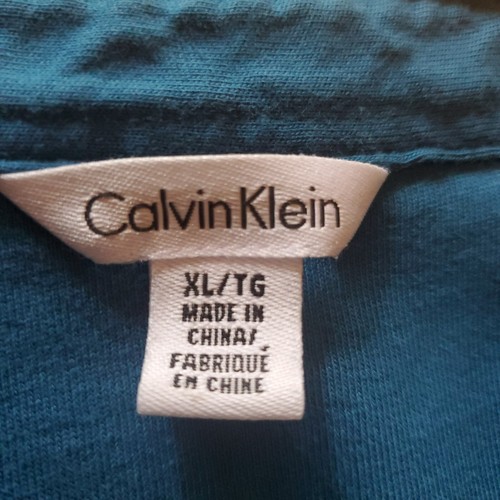 Calvin Klein Short Sleeve Polo Shirt - Black with Mesh - MEN's size XL ...