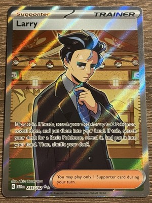 Larry 235/182 Paradox Rift Full Art Holo Ultra Rare Pokemon Card NM (L ...