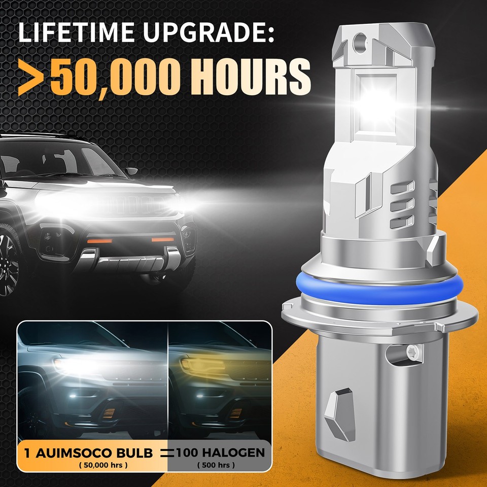 For Mitsubishi Lancer 2002-2007 LED Headlight High-Low Light White Beam ...