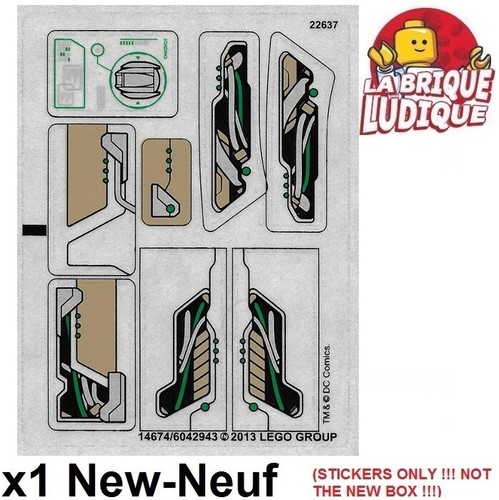 Lego 1X Sticker Autocollant Super Heroes 76009 Superman: Black Zero ...