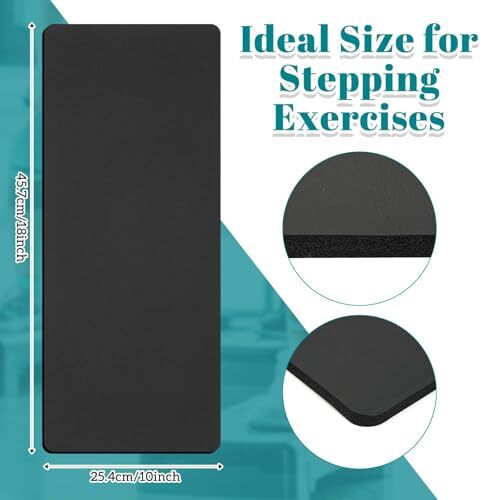 Aerobic Exercise Step Platform Thick Mat Turn Your Stepper Step 18 x 10 ...