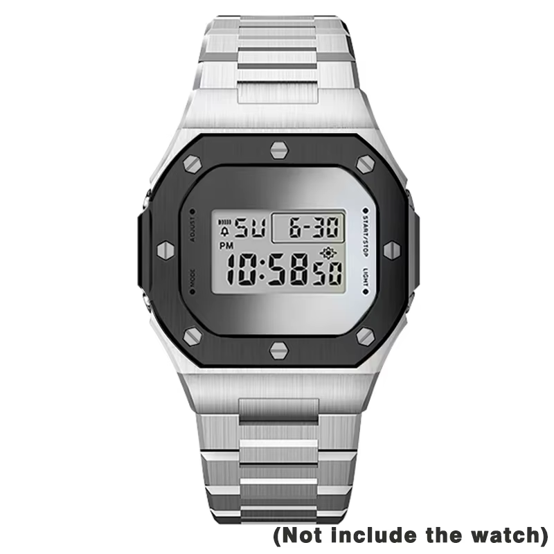 Casioak Metal Bezel Strap for DW5600 5610 Modification Mod Kit ...