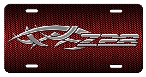 CAMARO Z28 Inspired art simulated rad carbon fiber aluminum license ...