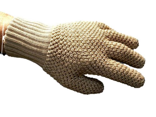100% Cotton RIDING GLOVES Tuckstitch Ecru/Beige Equestrian Size 5-11 ...