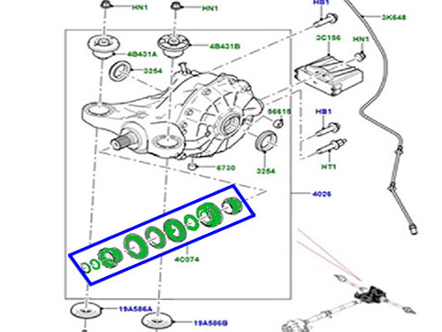 Land Rover Range Rover Sport Velar Rear Differential Pinion Repair Kit ...