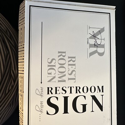Men and Women Bathroom Signs for Door/Wall - Size 8.7x5.9 Inch with ...