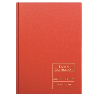 Collins D540/2/6½C Account Book Treble Cash 192 pages A4 | eBay UK