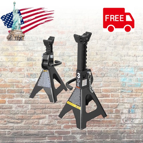 Torin 3 Ton He avy Duty Steel Jack Stands Double Locking Car Lift, 2 ...