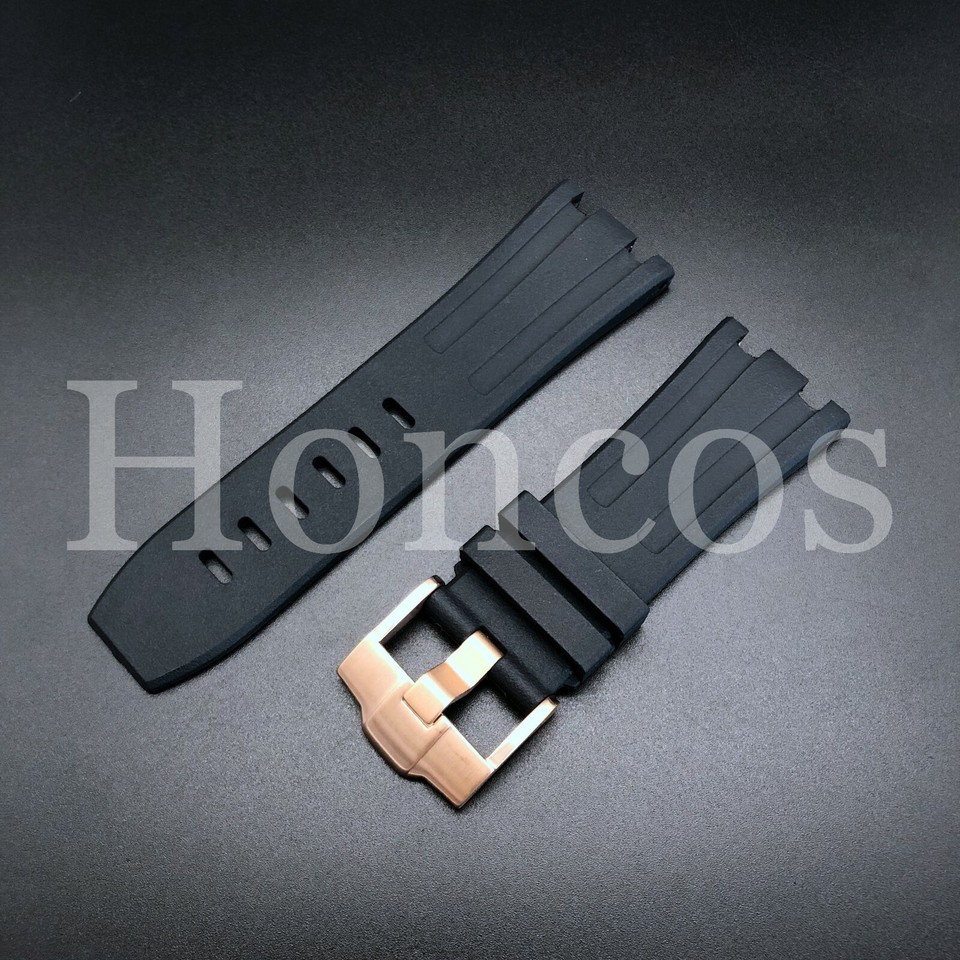 28MM Rubber Watch Strap Band Fits For AP Royal Oak Diver Offshore 15703 ...