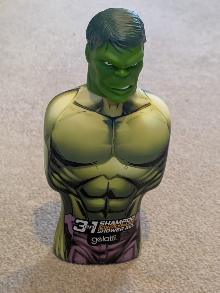 MARVEL Hulk 3D Bath & Shower Gel - Figure 3 in 1 Shampoo Conditioner ...