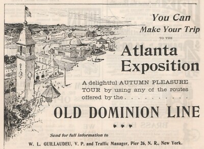 Atlanta Cotton States International Exposition Worlds Fair Old Dominion ...