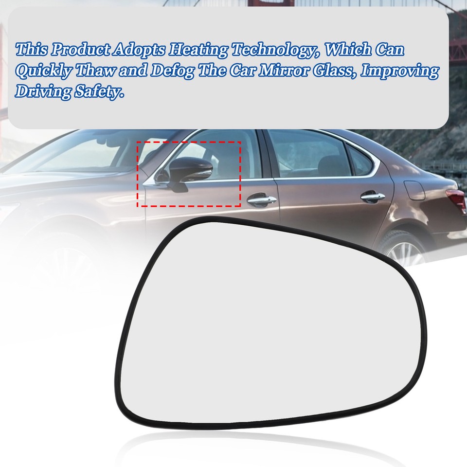 Rearview Mirror Glass Heated Left for 2013 14 15 16 17 2018 Lexus ...