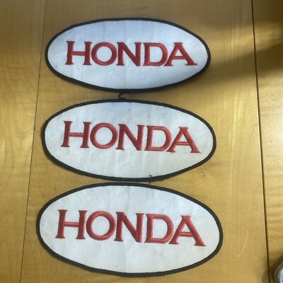 Vintage 1970s-80s HONDA Oval 8.25” Embroidered Motorcycle Patch Lot Of ...