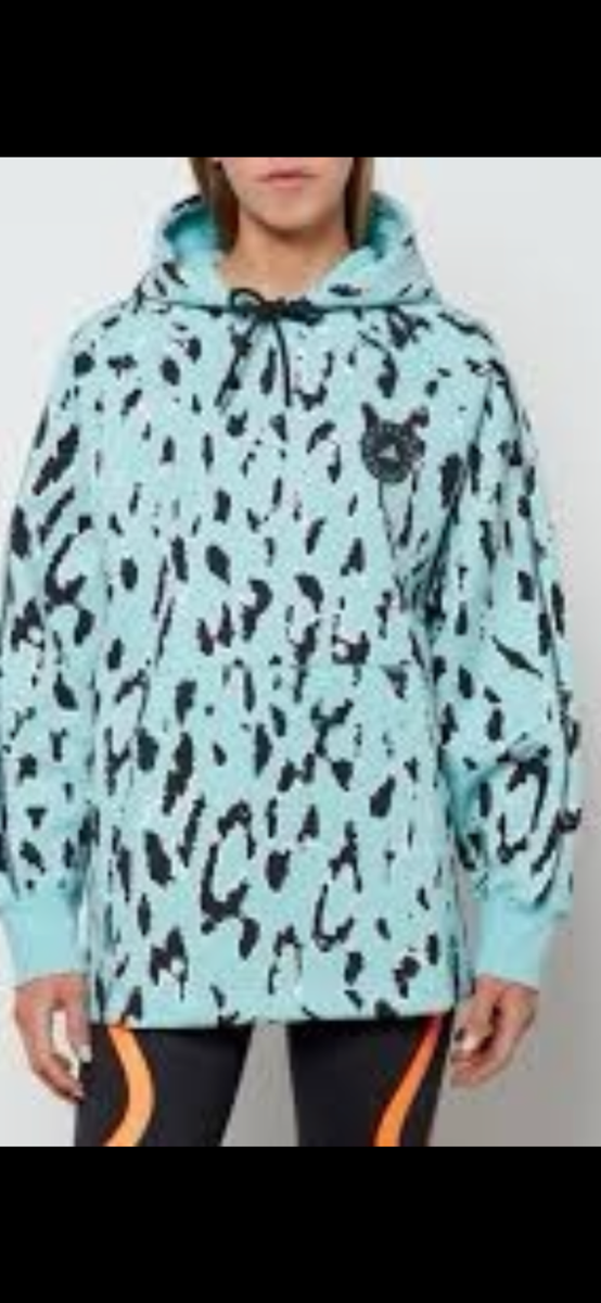 New Women's Adidas Stella McCartney Leopard Print Hooded New Women's Adidas Stella McCartney Leopard Print Hooded