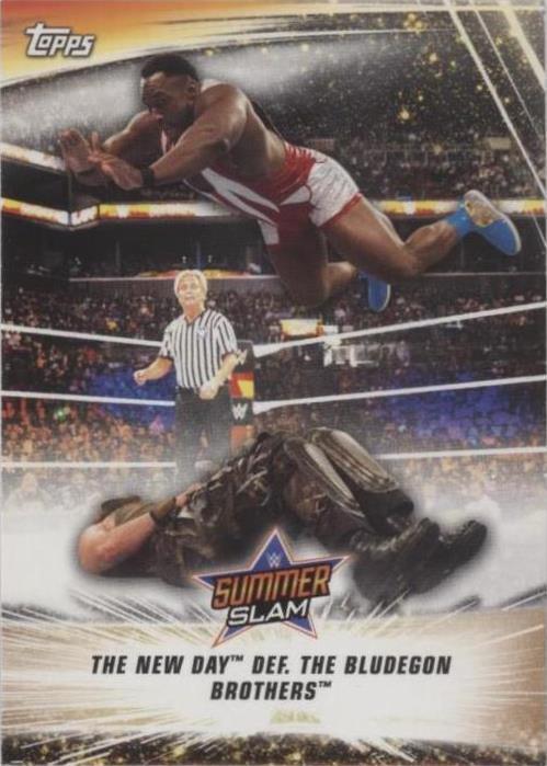 2019 Topps WWE Summerslam - The New Day Def. The Bludgeon Brothers #94 ...