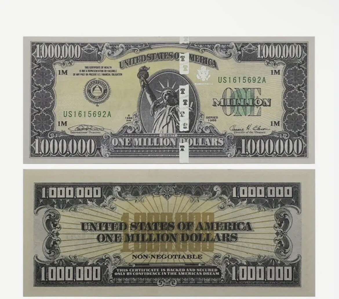 1000000 Dollar Amazon.com: Pack Of 10 Patriot Million Dollar Bills