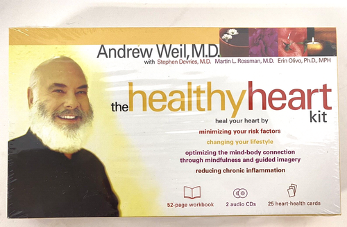 Dr. Andrew Weil The Healthy Heart Kit - Workbook/2 CDs/25 Cards NEW ...