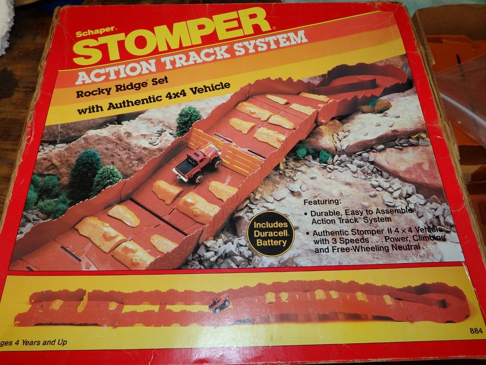 Vintage 1981 Schaper Stomper Toy Truck 4x4 Rockey Ridge Set W Original ...