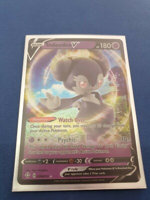 Indeedee V - SWSH Shining Fates 039/072 - Rare Pokemon Card | eBay
