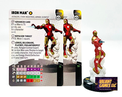 Marvel Heroclix Iron Man #001a/b w/ Cards Marvel 2024 Starter Set | eBay