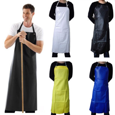 Heavy Duty Waterproof PVC Apron Adult Butchers Kitchen Chef Plastic ...