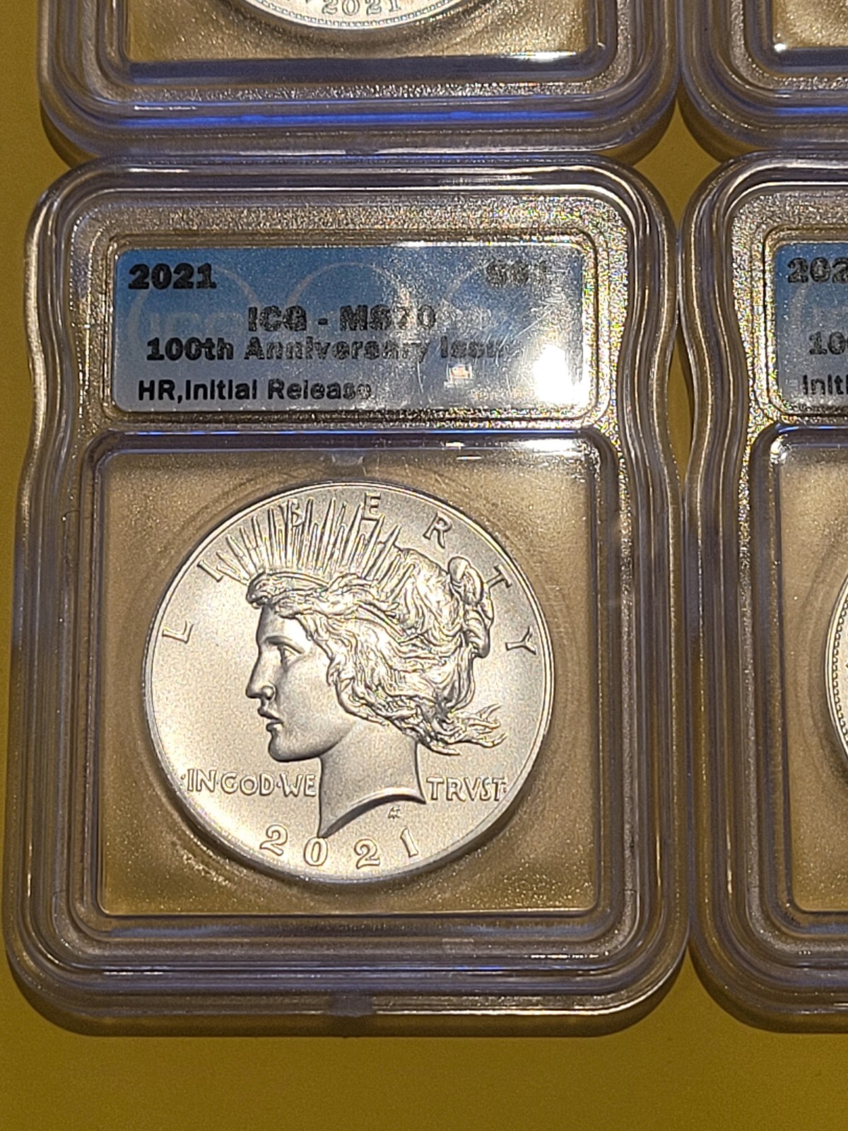 2021 6 Coin Silver Morgan Peace Dollar Set ICG MS70 Initial Releases ...
