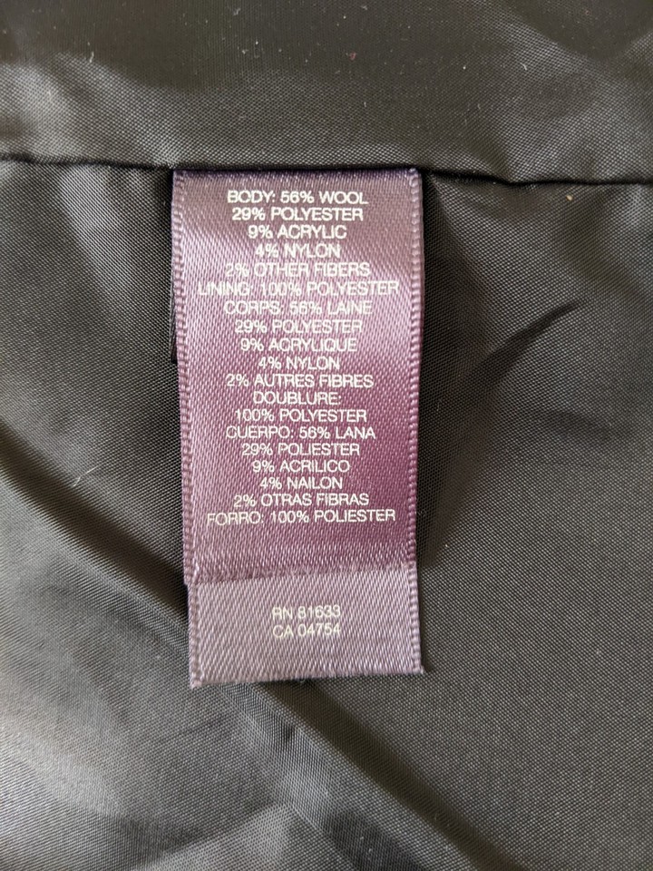 Kenneth Cole Reaction Men’s Wool Blend Gray Tweed Blazer Jacket Size 40 ...