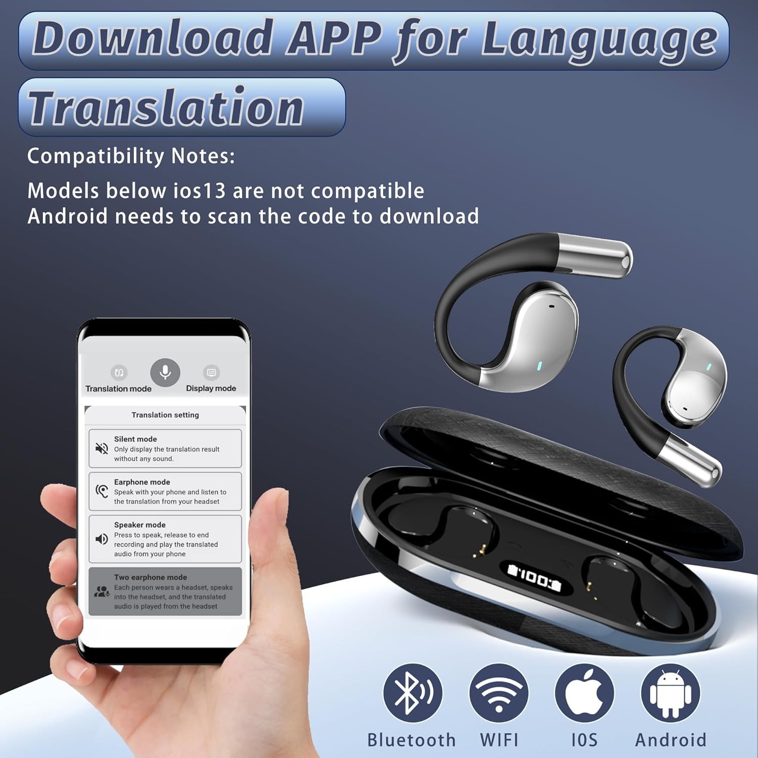 2026 AI Language Translator Device Real-time Smart Instant Voice 150 ...