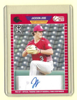 Jackson Jobe 2021 Pro Set (LEAF) Rookie Card Autograph Card #PS-JJ1 ...